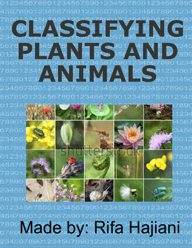 Classifying plants and animals - Made by | Book 455721