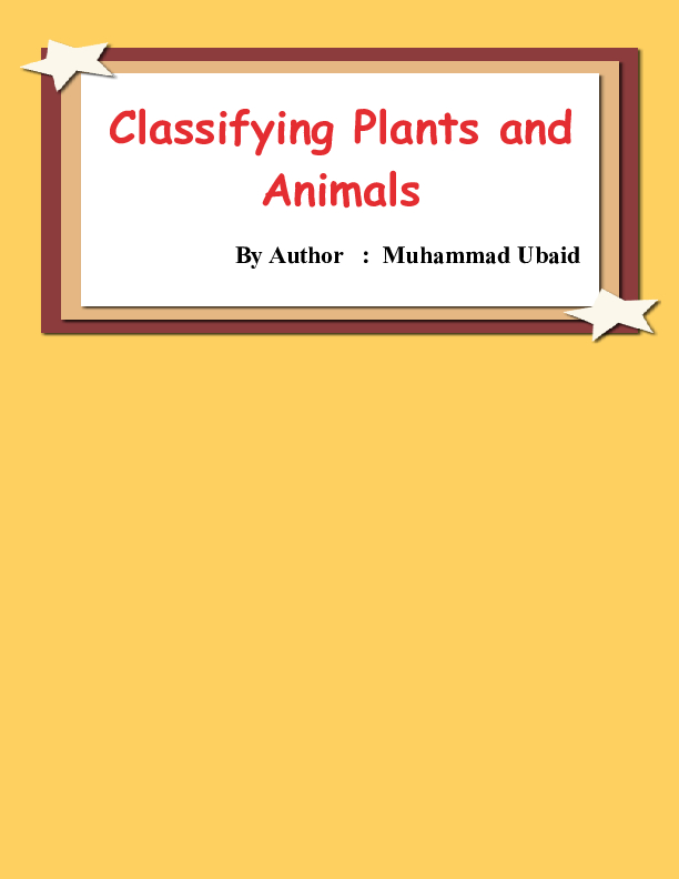 Classifying Plants and Animals - Plants | Book 451639