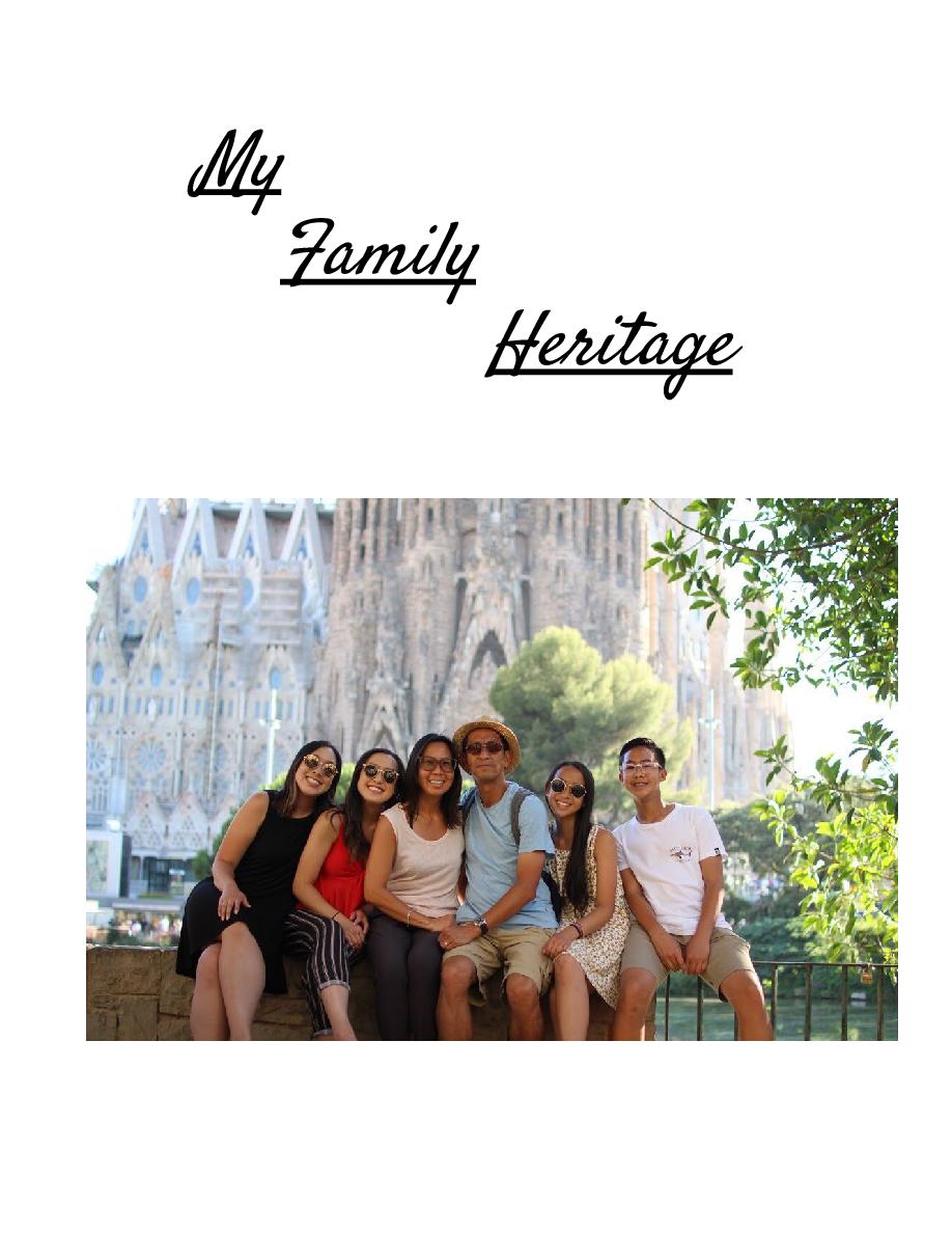 My Family Heritage | Book 800394