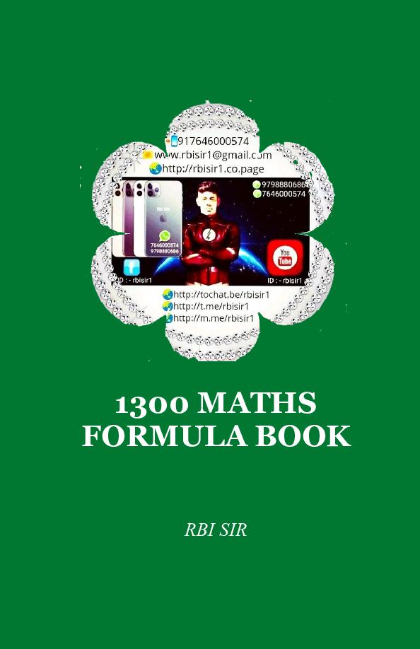 1300 MATHS FORMULA BOOK | Book 865992