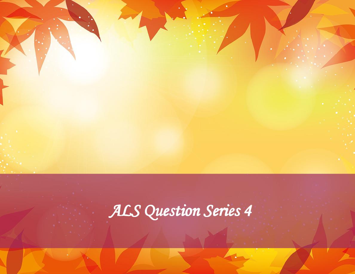 ALS Question Series 4 | Book 800832