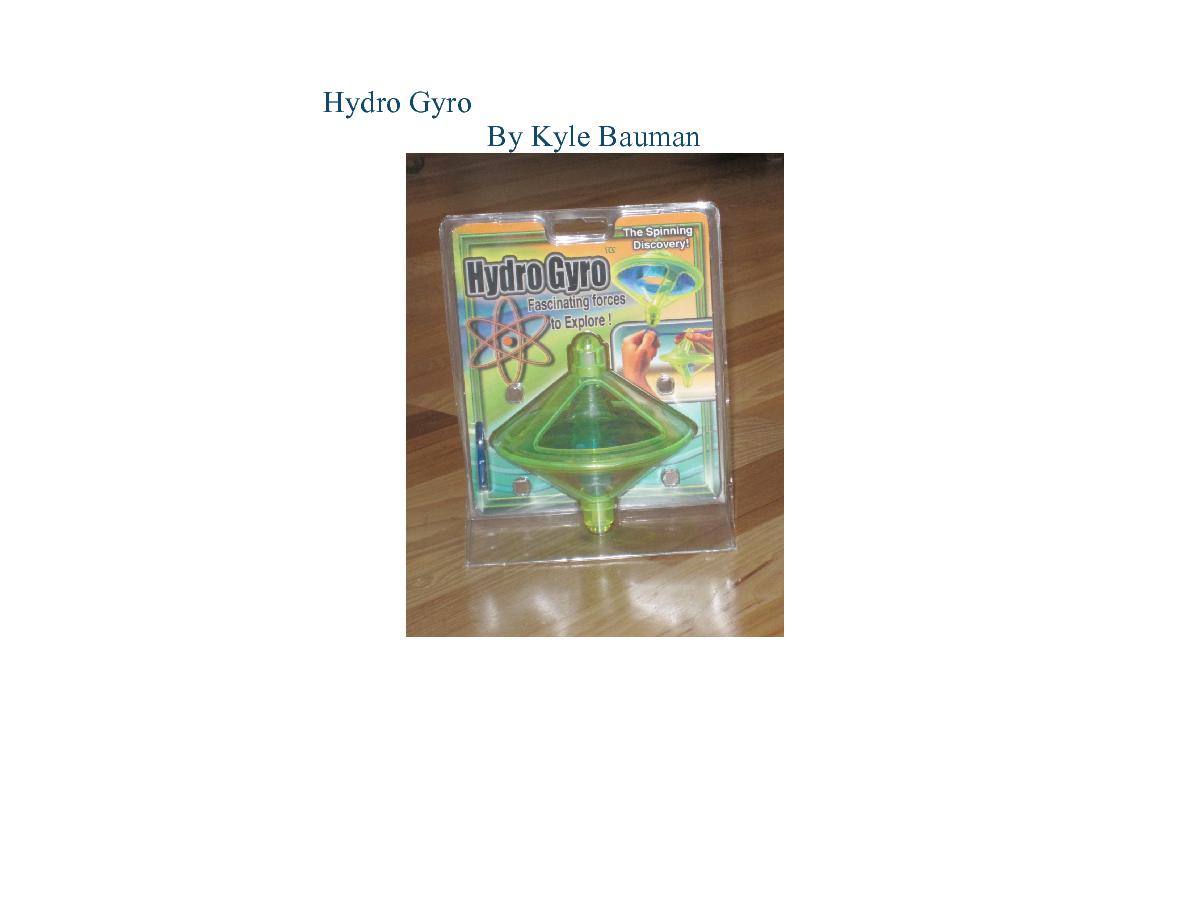 Hydrogyro By Rainbow Products